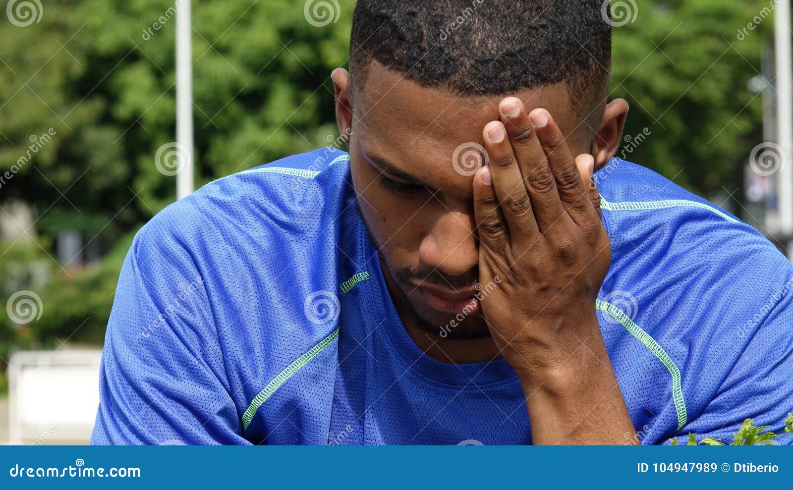 Failed Athletic Male stock image. Image of inferior - 104947989