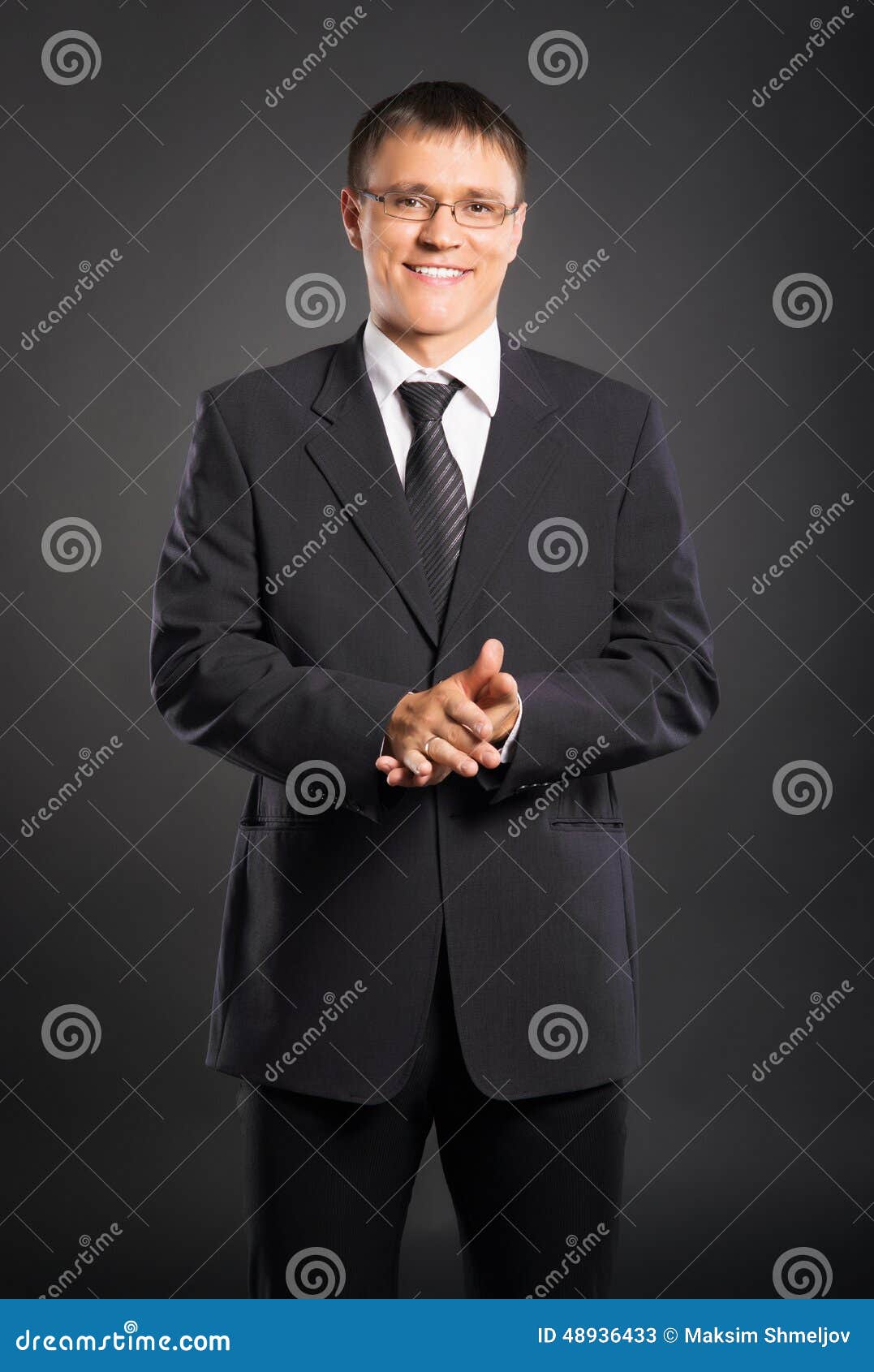 A Young and Handsome Businessman in Formal Clothes Stock Image - Image ...