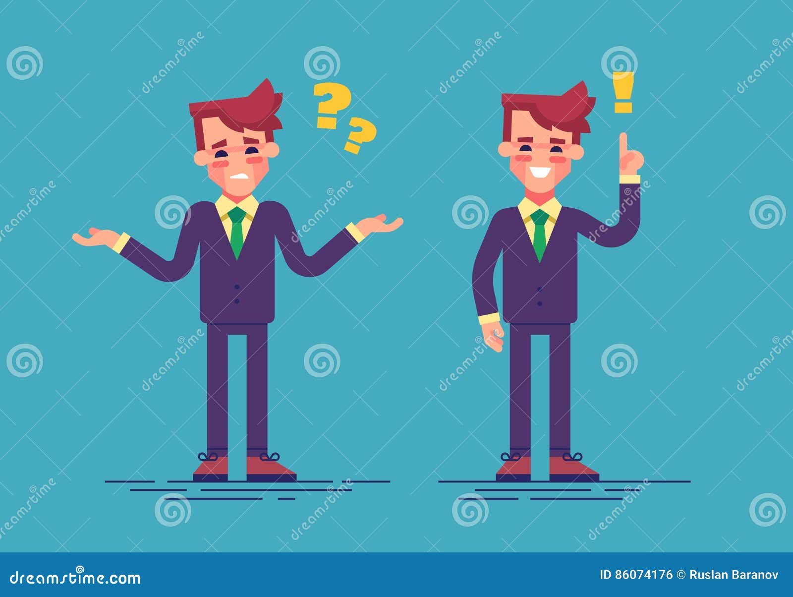 Young Handsome Businessman Has a Challenge and Find a Solution ...