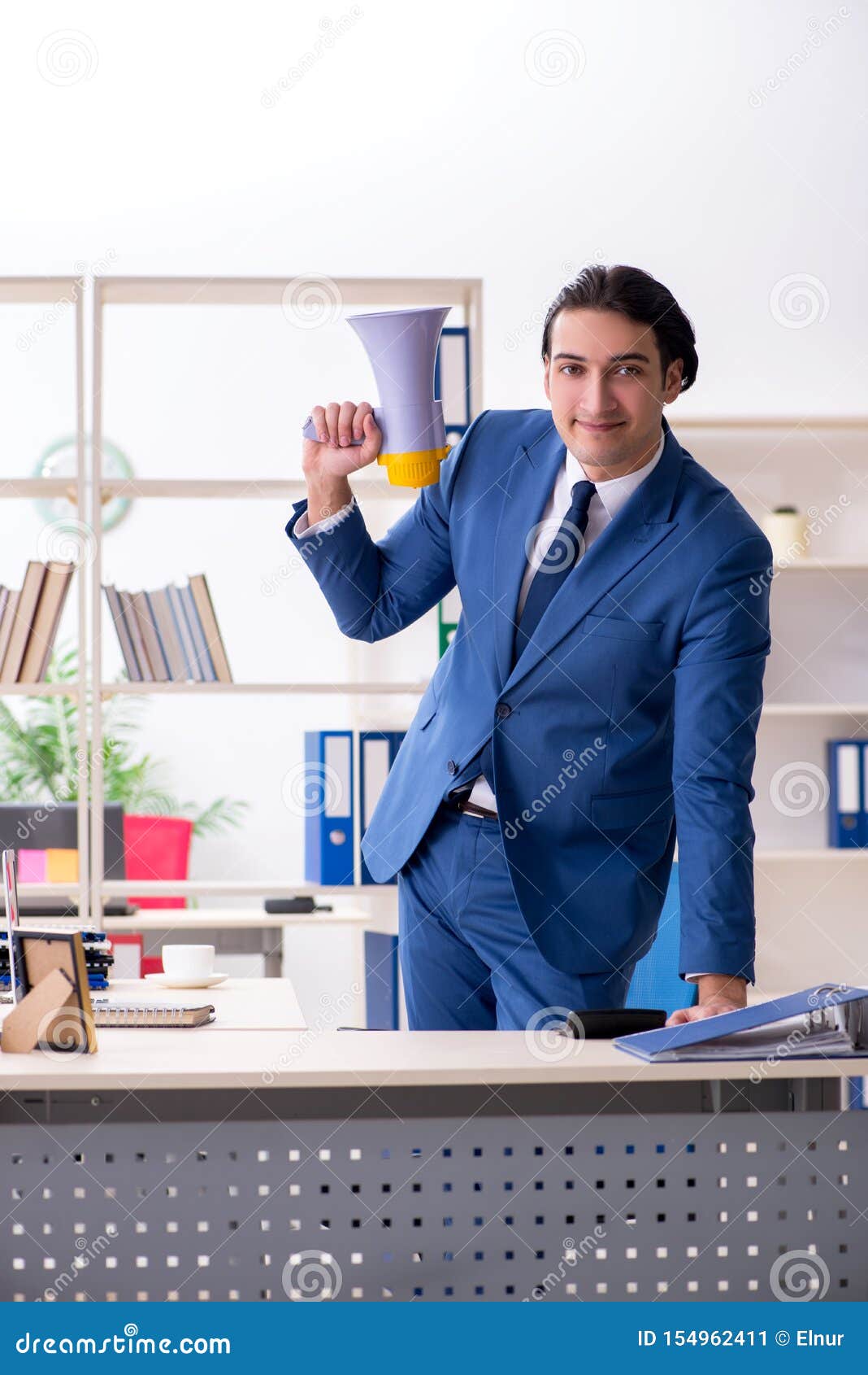 Young Handsome Employee in the Office Stock Image - Image of lawyer ...