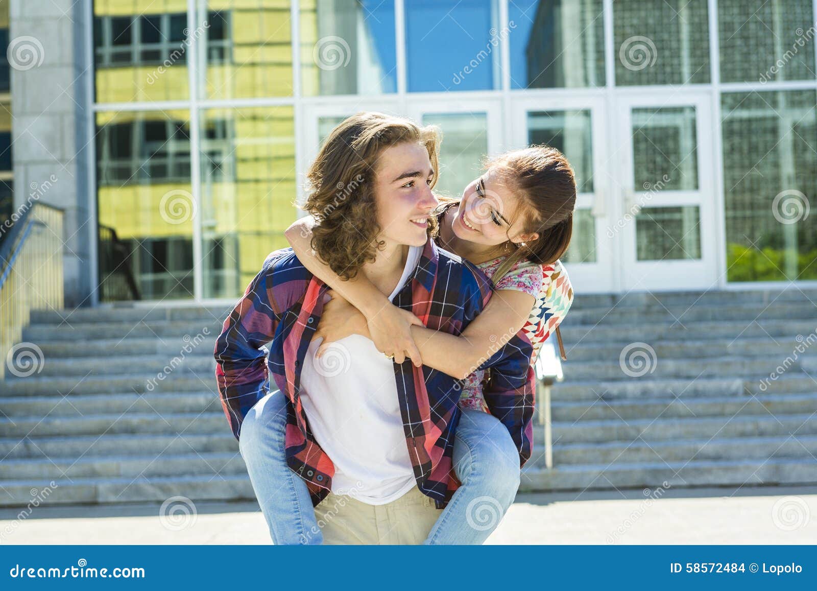 Young Handsome Friend Student at the College Stock Photo - Image of ...