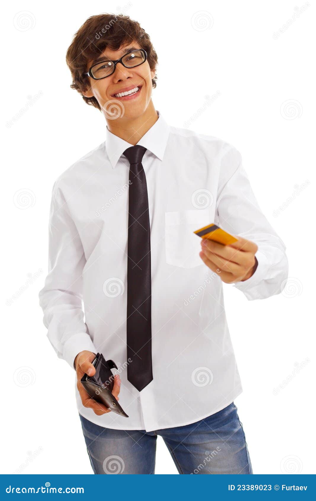 Young Handsome Guy with Credit Card Stock Image - Image of credit ...