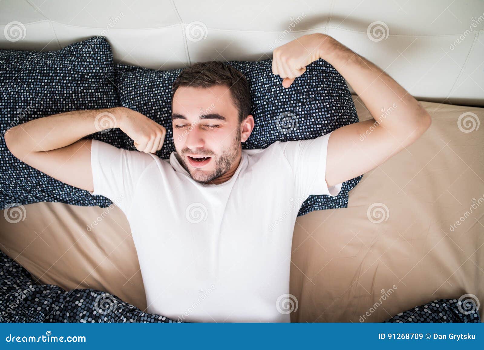 Waking Up Happy Guy