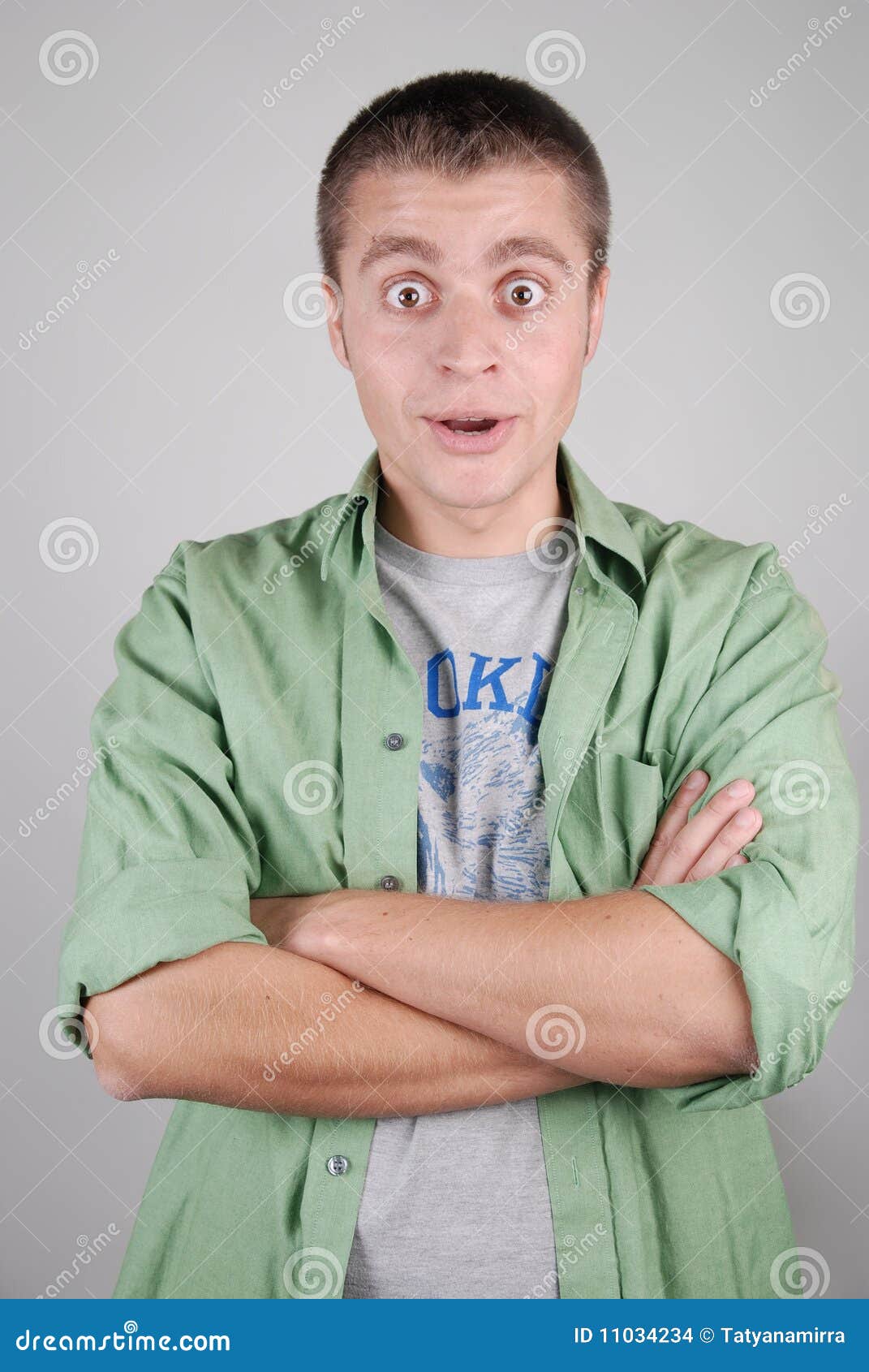 Young Handsome Happy Surprised Guy Stock Photo - Image of view, happy ...