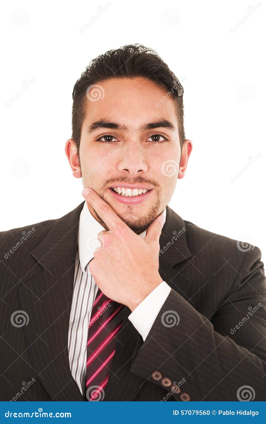 Young Handsome Hispanic Man in a Suit Stock Photo - Image of confident ...
