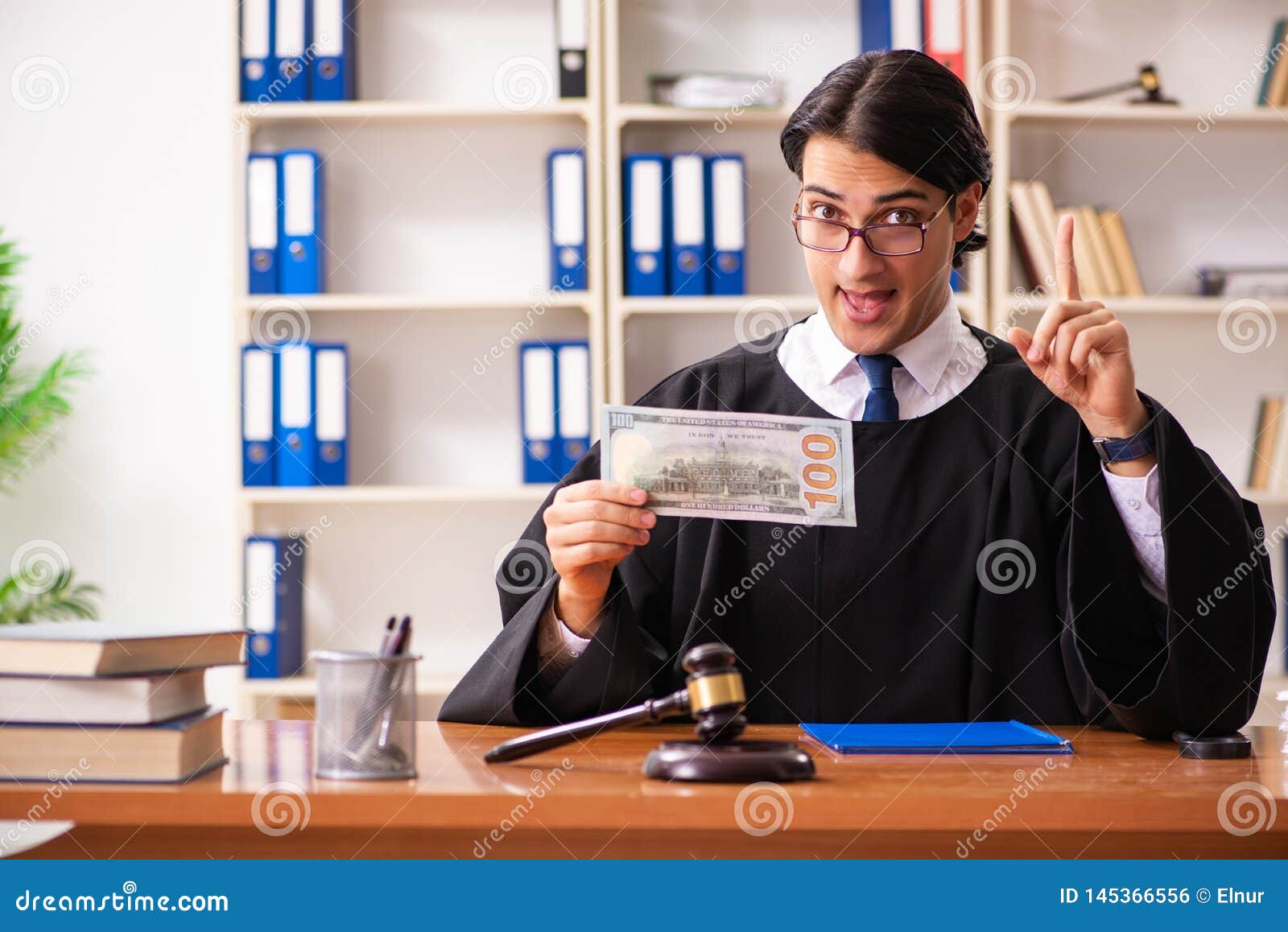 The Young Handsome Judge Working in Court Stock Photo - Image of lawyer ...