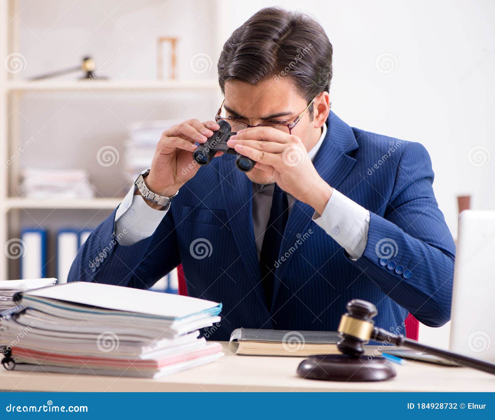 Young Handsome Judge Working in Court Stock Photo - Image of court ...