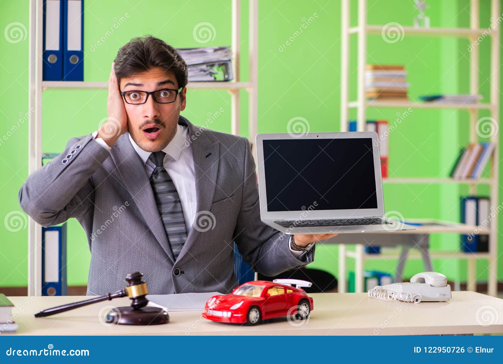 The Young Handsome Lawyer Working in the Office Editorial Photo - Image ...
