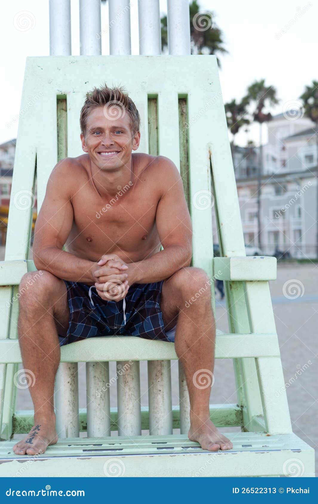 Young handsome lifeguard stock image. Image of healthy - 26522313