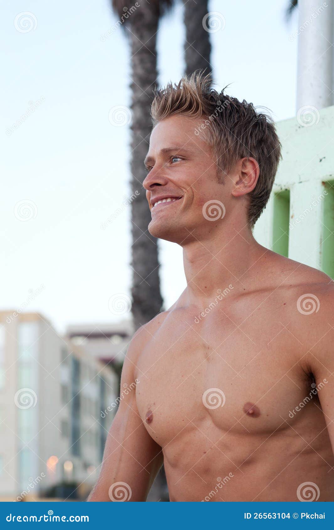 Young handsome lifeguard stock photo. Image of person - 26563104