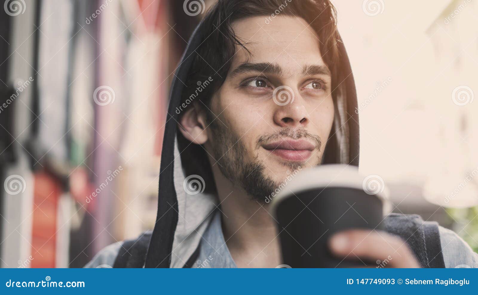 Young Handsome Man Drinking Coffee Stock Image - Image of casual ... Young Handsome Man Drinking Coffee Stock Image - Image of casual ...