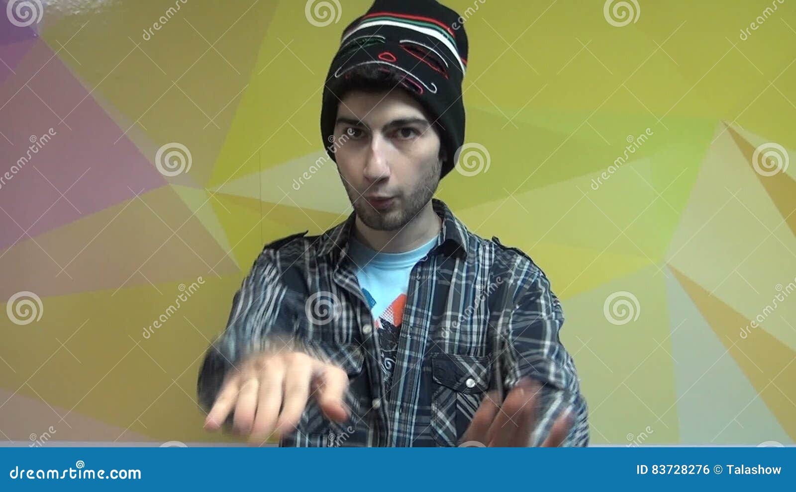 Young Handsome Man Giving an Interview on Camera Stock Footage - Video ...