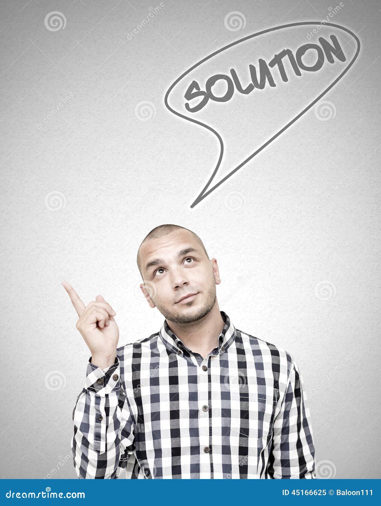 Young Handsome Man Got Solution for His Problem Stock Image - Image of ...