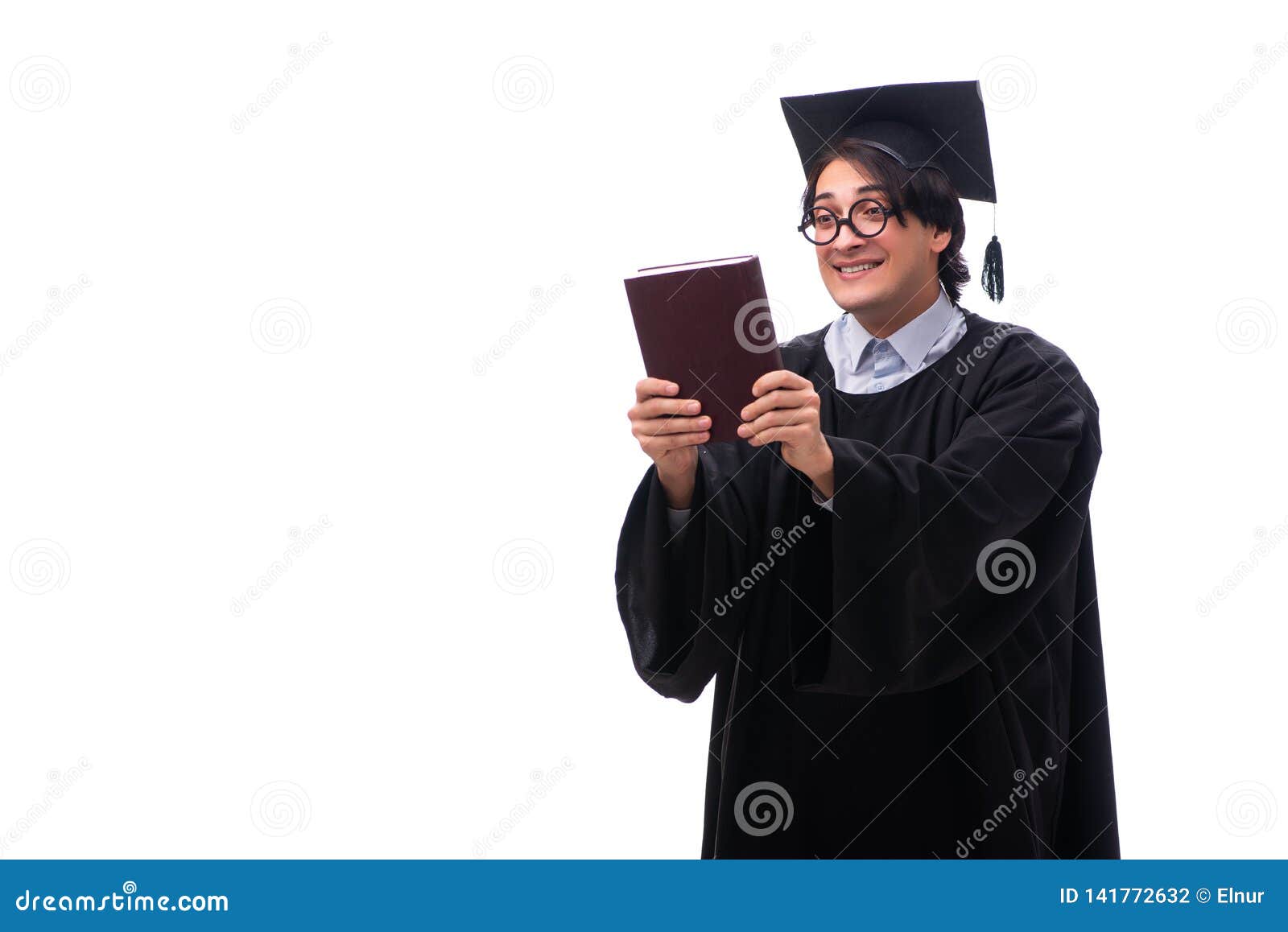 The Young Handsome Man Graduating from University Stock Photo - Image ...