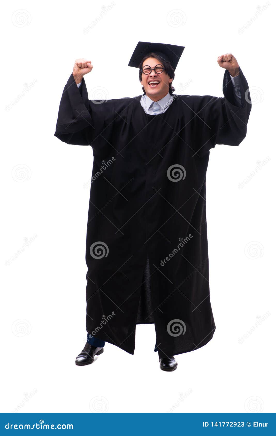The Young Handsome Man Graduating from University Stock Image - Image ...