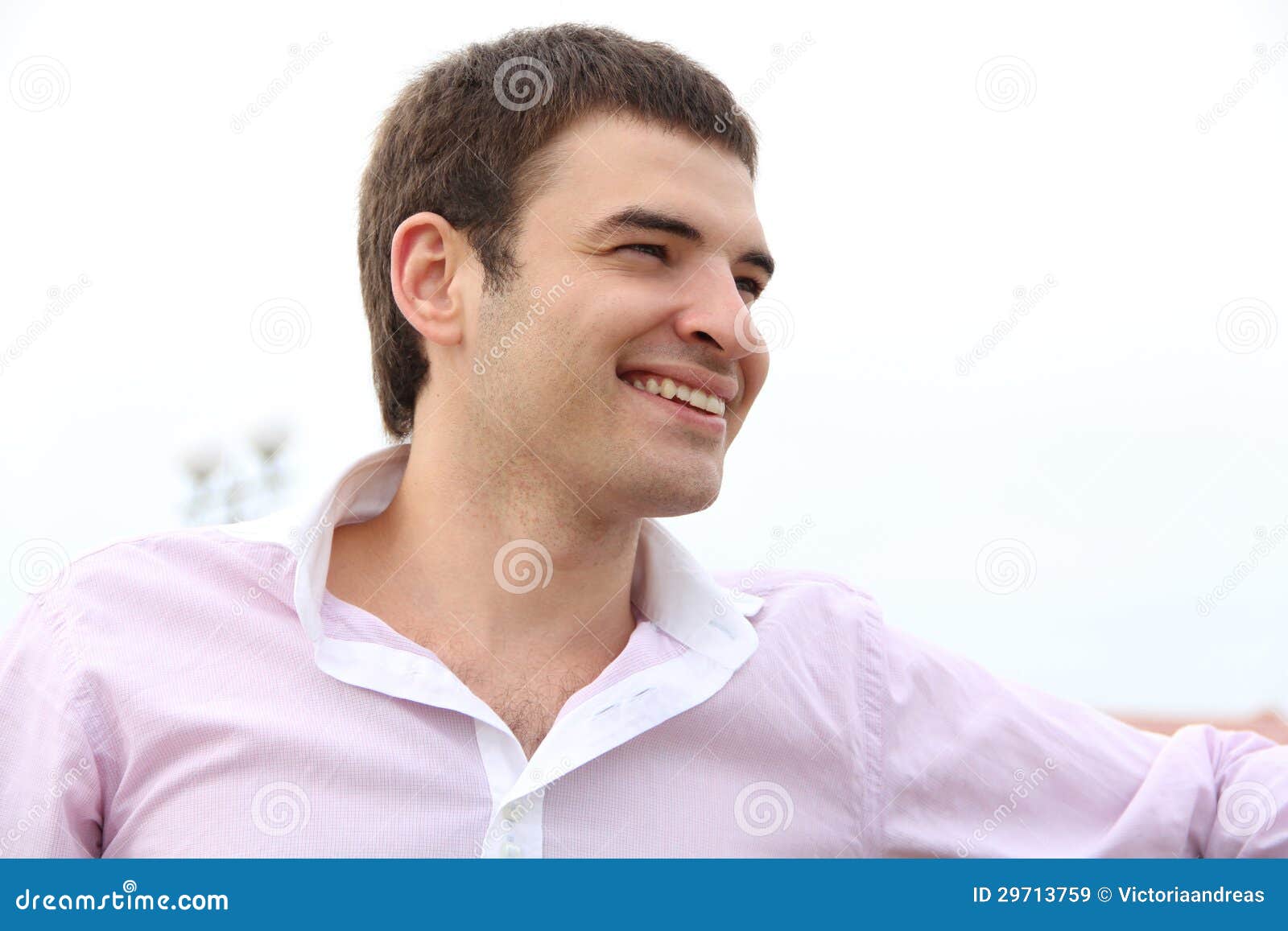 Young Handsome Man with Great Smile, Outdoors Portrait Stock Image ...