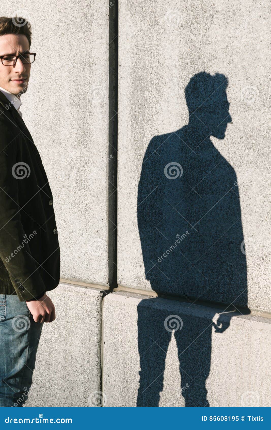 Young Handsome Man Posing in an Urban Context Stock Image - Image of ...