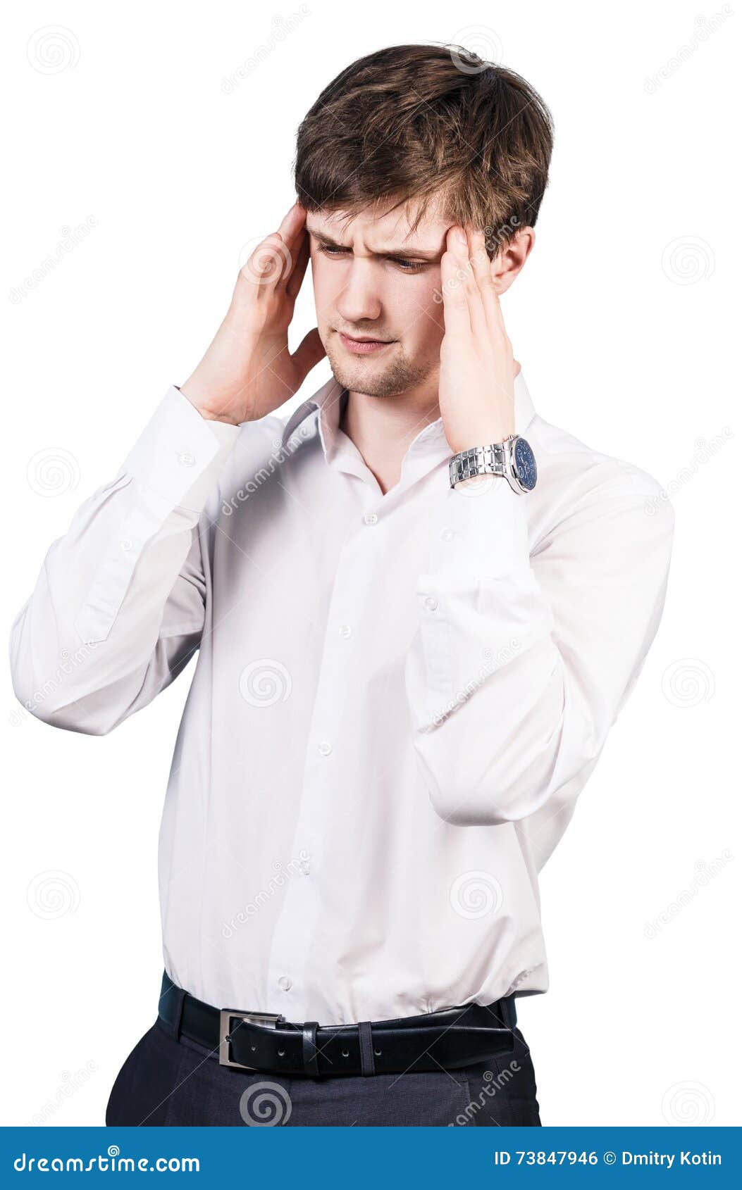 Young Handsome Man with Serious Face Stock Photo - Image of formal ...