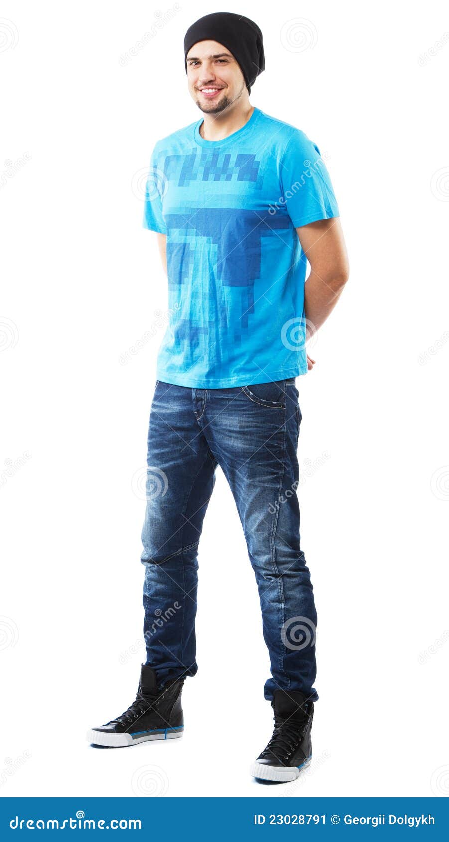 Young Handsome Man Studio Photo Stock Image - Image of caucasian ...