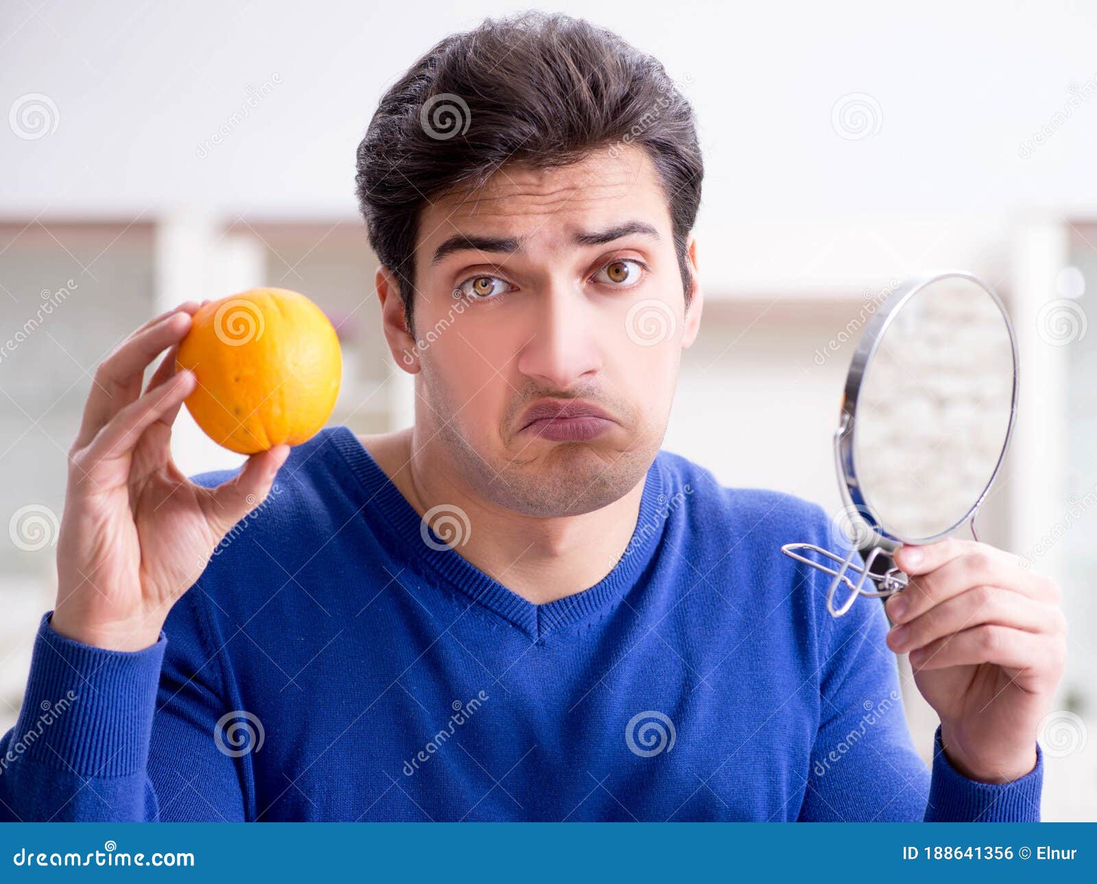 Young Handsome Man Taking Care of Face Skin Stock Photo - Image of ...