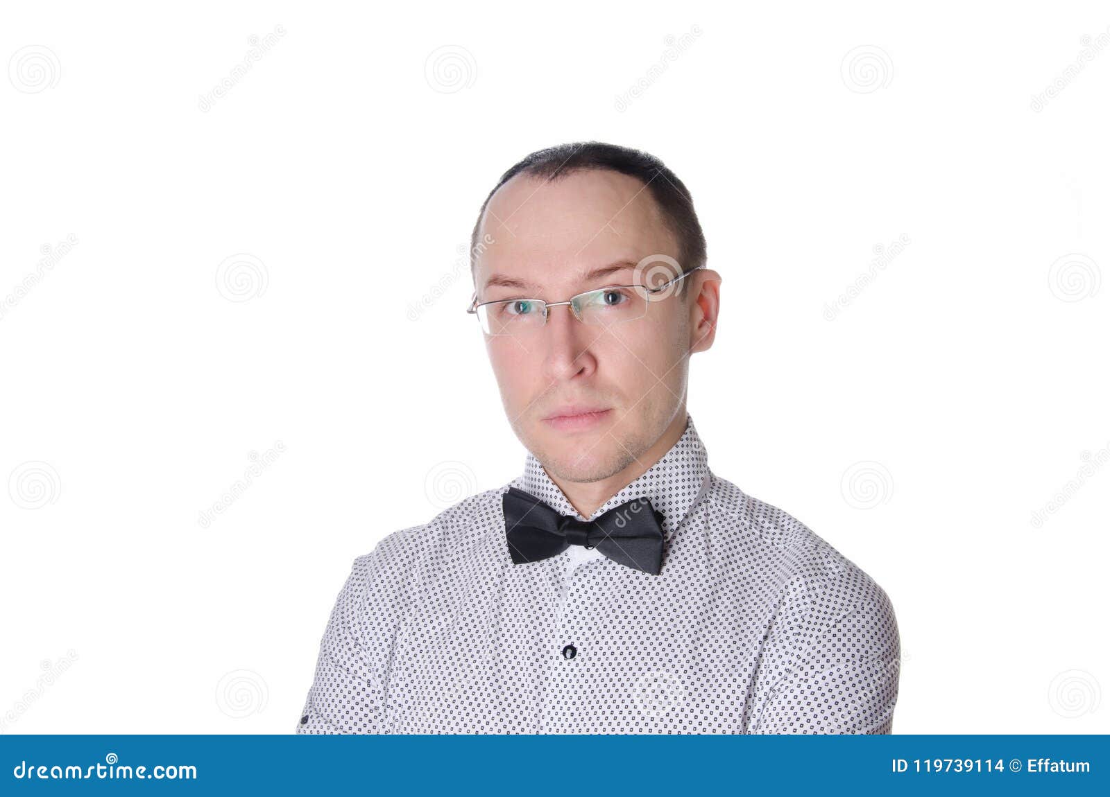 Young Handsome Man Thinking. Business and Success. White Background ...