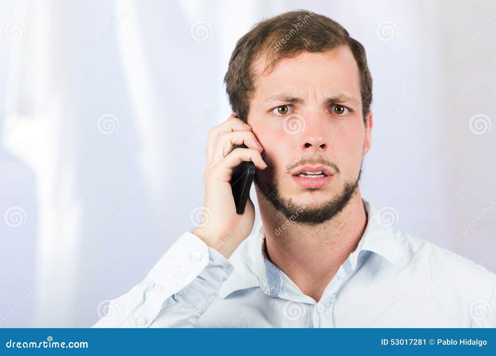 Young Handsome Man Using Cell Phone Stock Image - Image of mobile ...