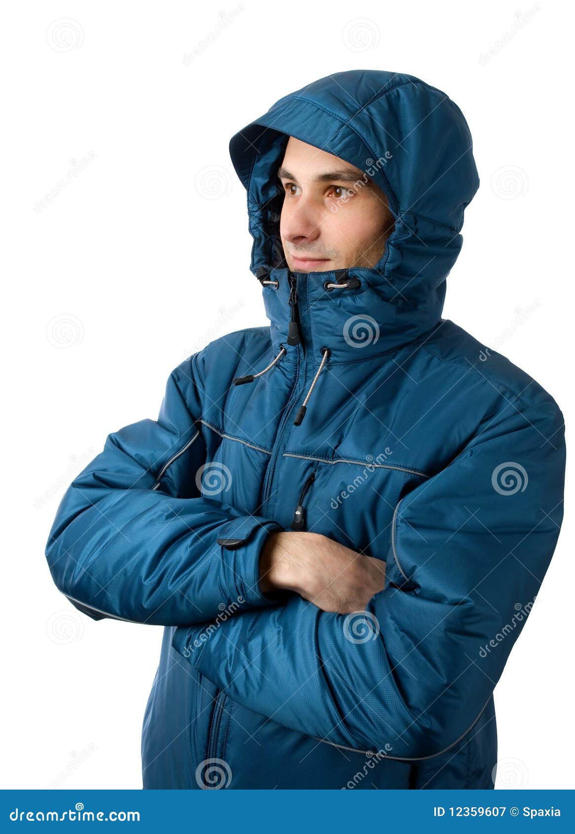 Young Handsome Man in Winter Clothes Stock Image - Image of male ...