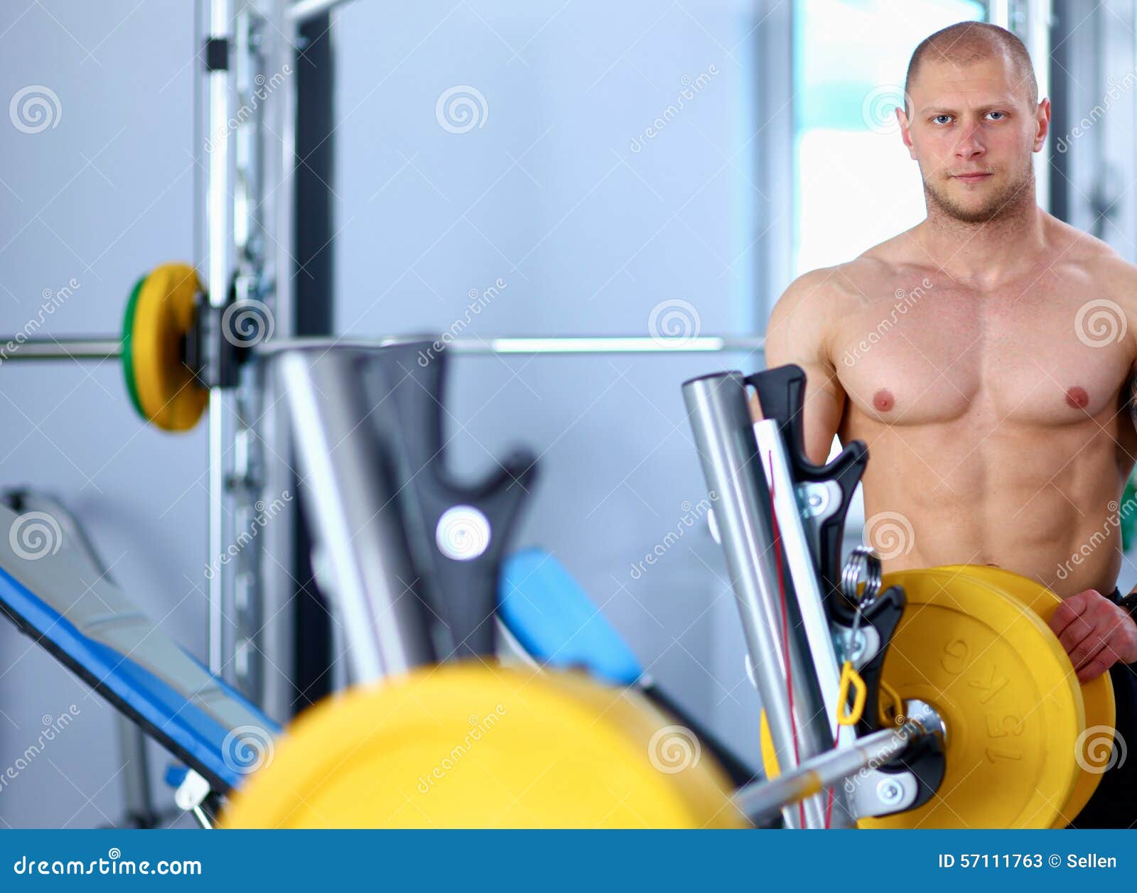 Young Handsome Man after Workout in the Gym Stock Image - Image of ...