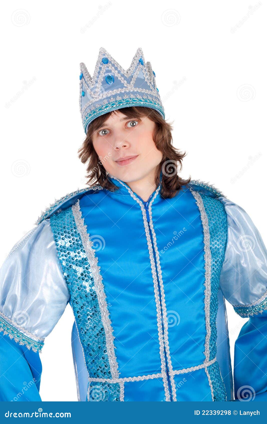 Young handsome prince stock photo. Image of costume, blue - 22339298
