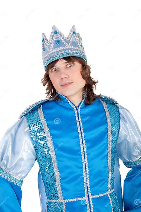 Young handsome prince stock photo. Image of costume, blue - 22339298