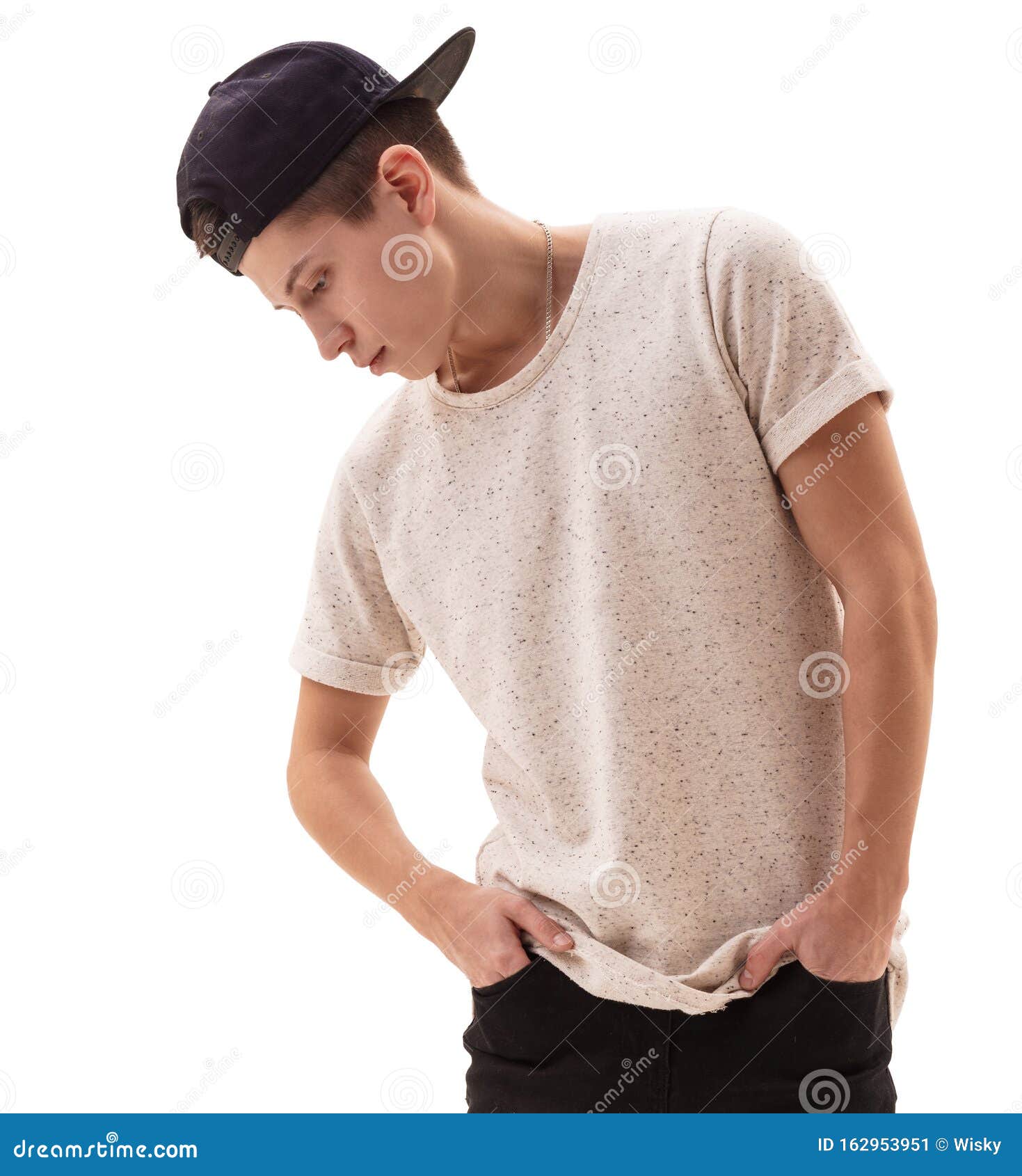 Young Handsome Rap Dancer in Black Baseball Cap Stock Image - Image of ...