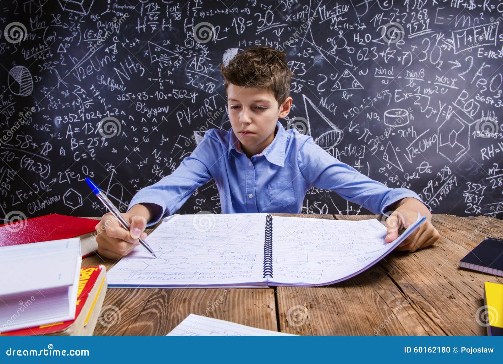 Young handsome school boy stock photo. Image of classroom - 60162180