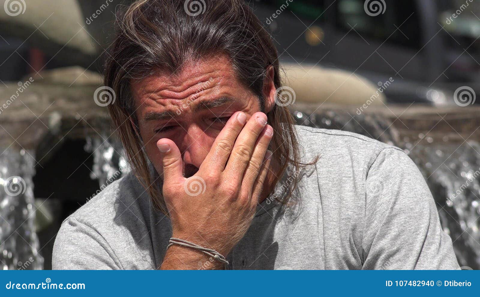 Crying Handsome Male stock photo. Image of spanish, upset - 107482940