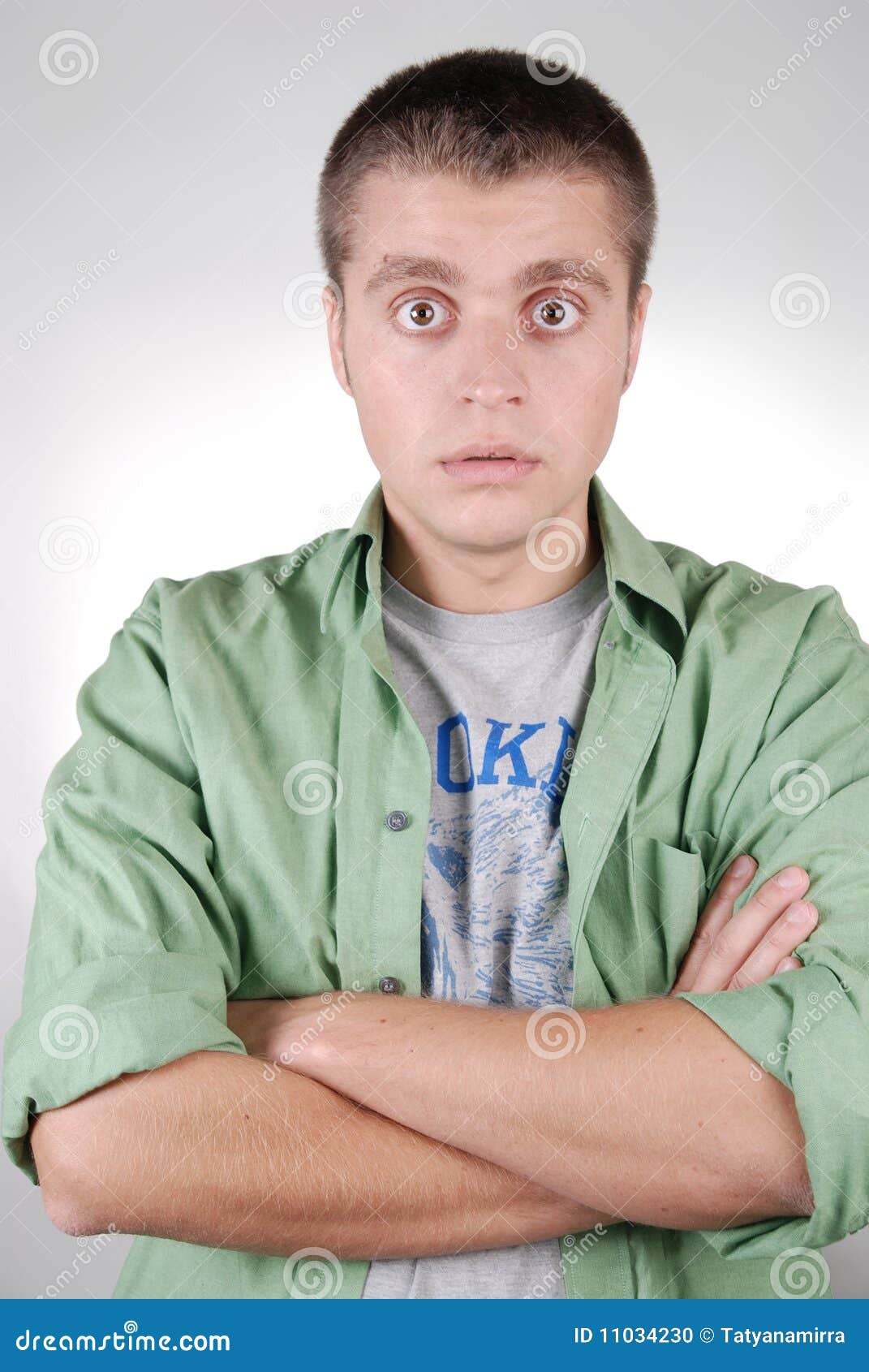 Young Handsome Surprised Guy Stock Photo - Image of look, face: 11034230