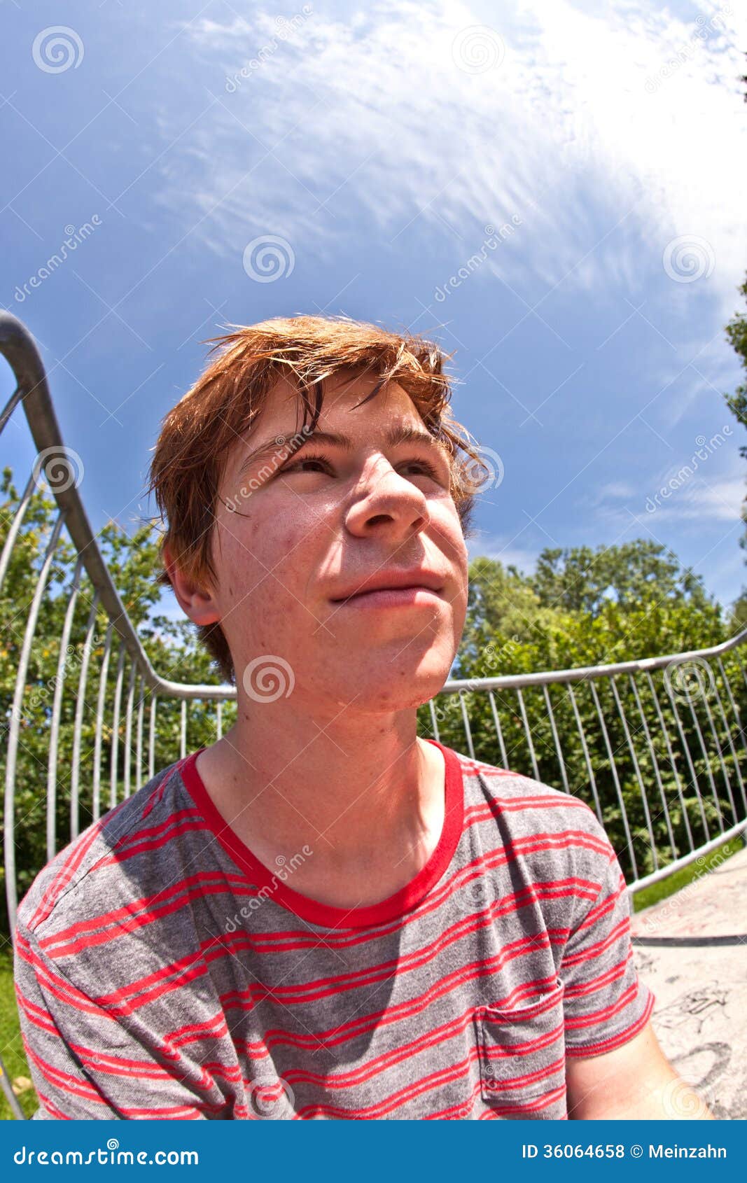Young Happy Boy Sweating and Exhausted from Sports Stock Photo - Image ...
