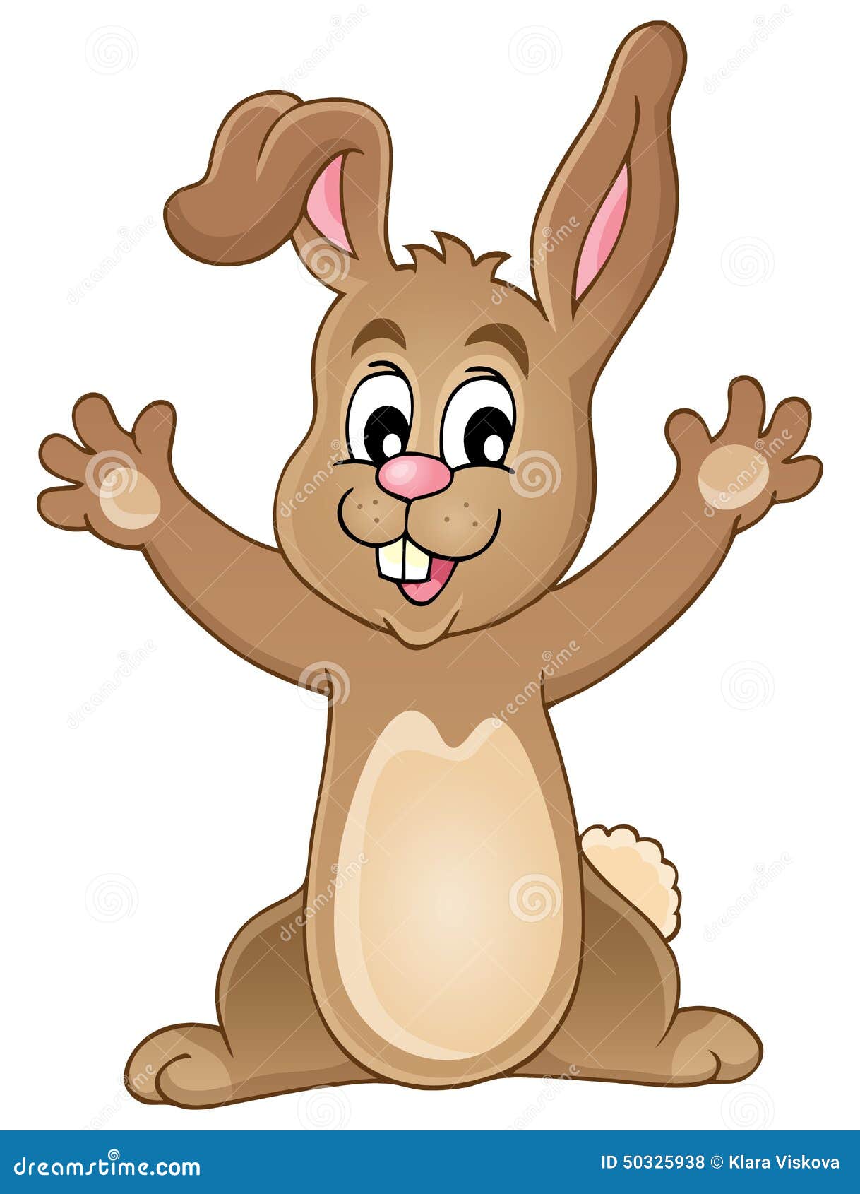 Young happy bunny stock vector. Illustration of bunny - 50325938