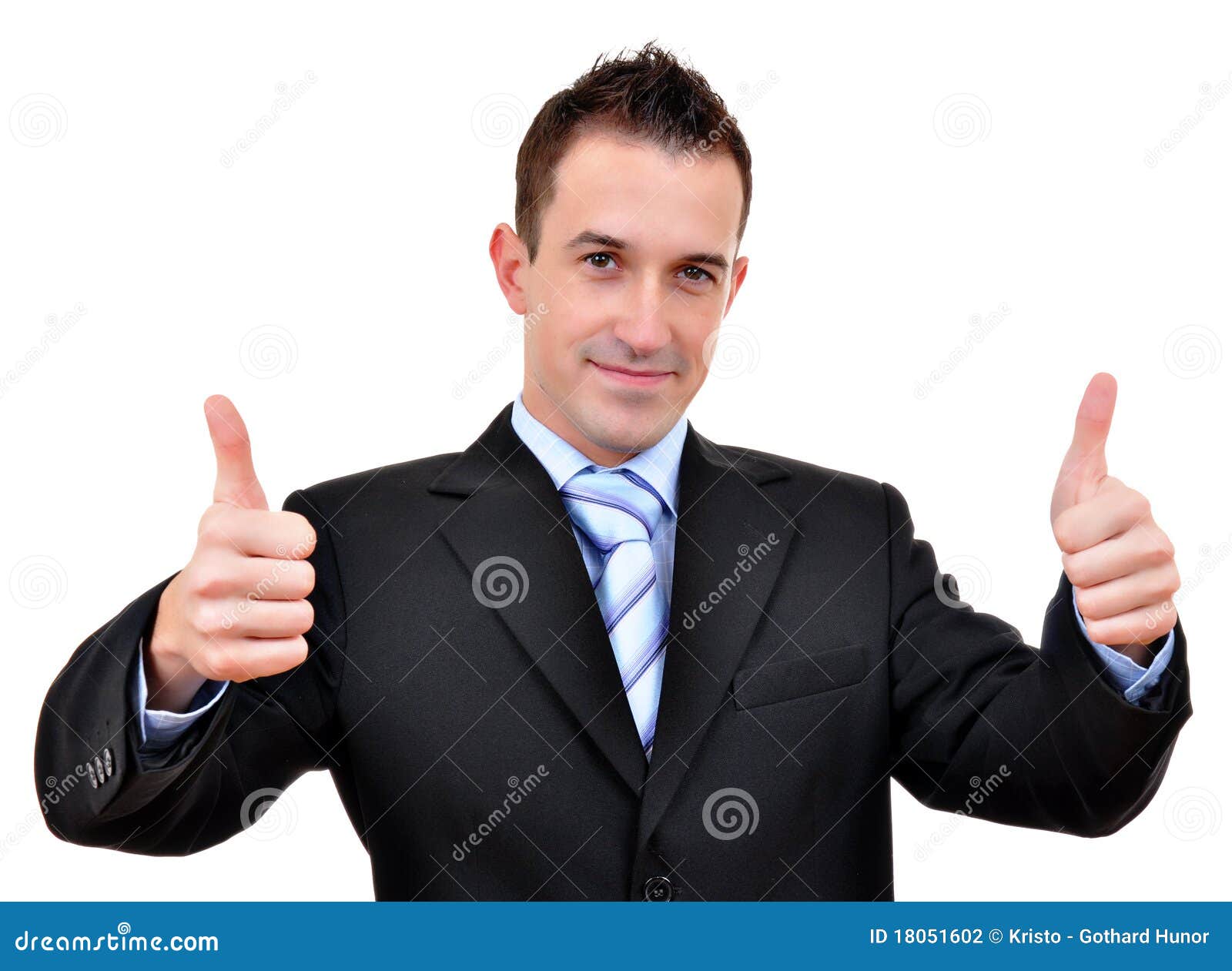 Young happy business man stock photo. Image of studio - 18051602