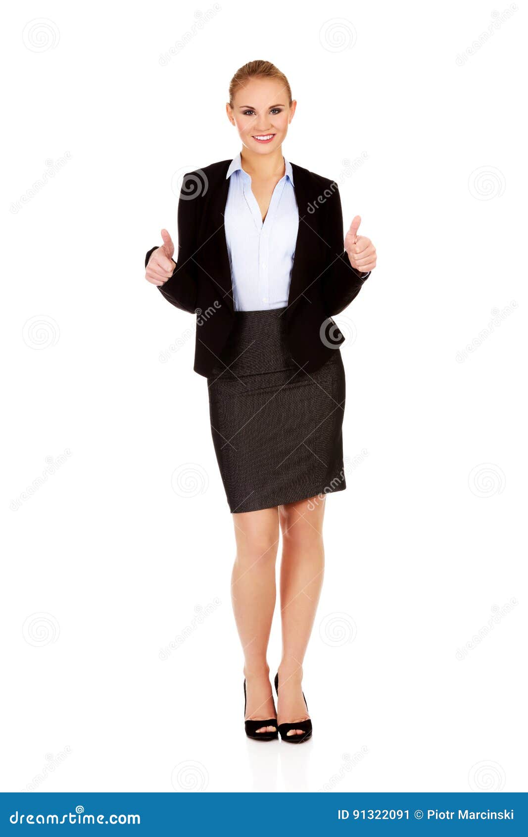 Young Happy Business Woman with Thumbs Up Stock Image - Image of ... Young Happy Business Woman with Thumbs Up Stock Image - Image of ...