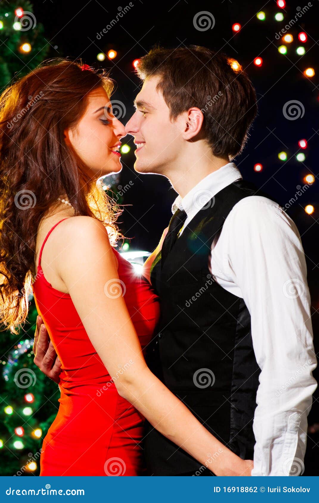 Young Happy Couple Dancing at Celebration Stock Photo - Image of ...
