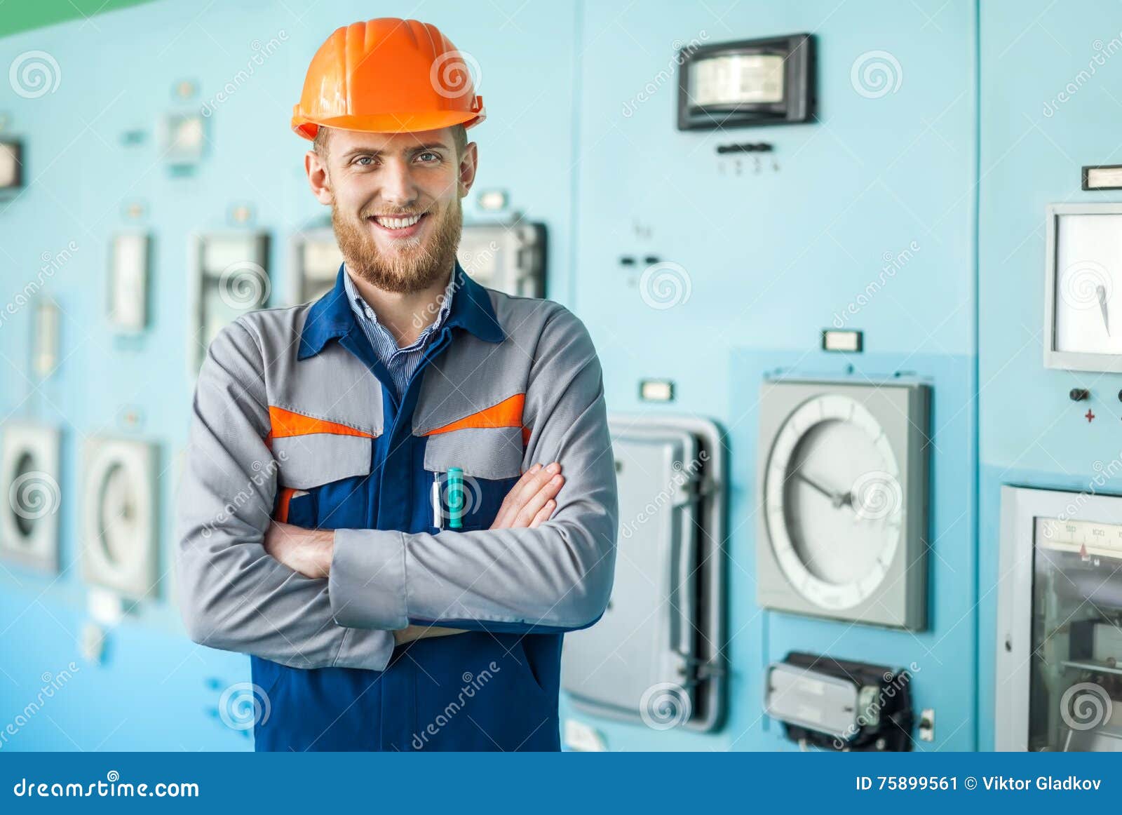 Young Happy Engineer At Control Room Royalty-Free Stock Photography ...