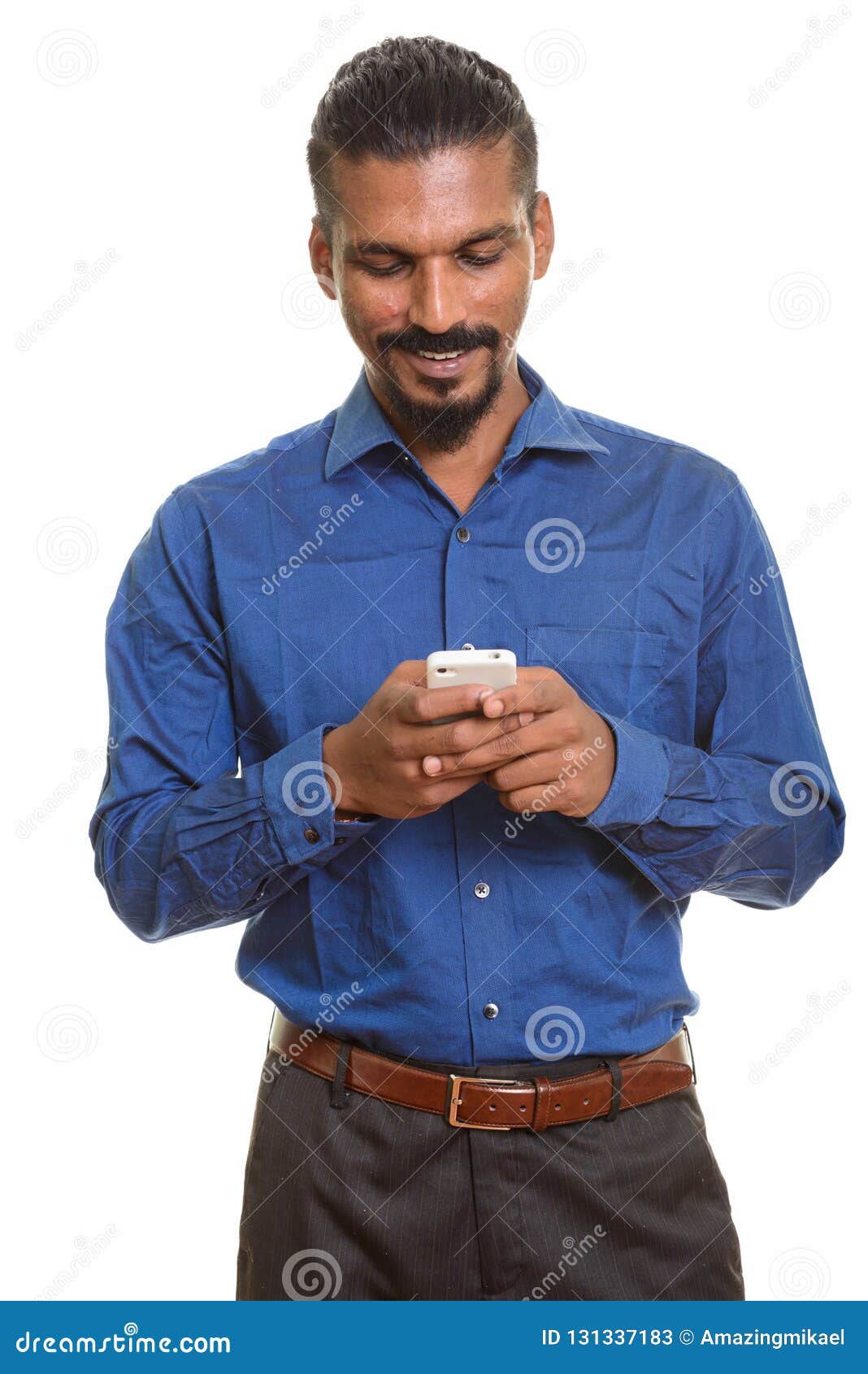 Young Happy Indian Businessman Using Mobile Phone Stock Image - Image ... Young Happy Indian Businessman Using Mobile Phone Stock Image - Image ...