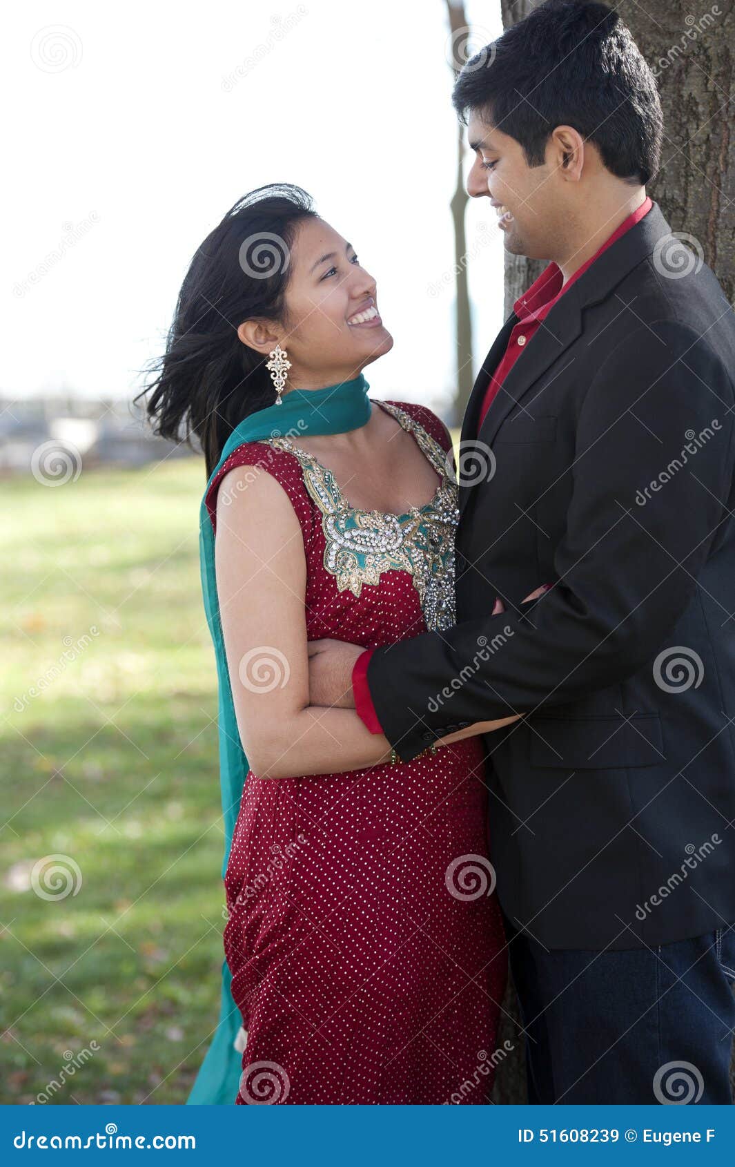 Young Happy Indian Couple stock image. Image of beautiful - 51608239