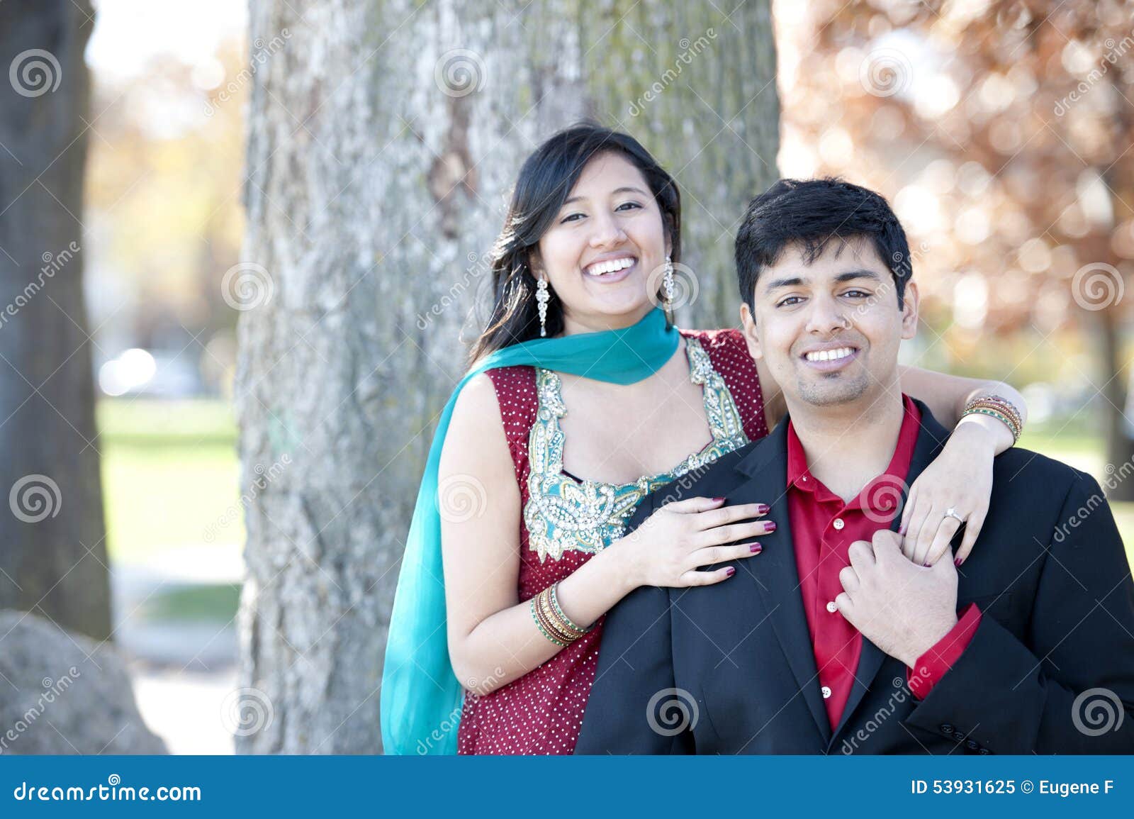 Young Happy Indian Couple stock image. Image of love - 53931625