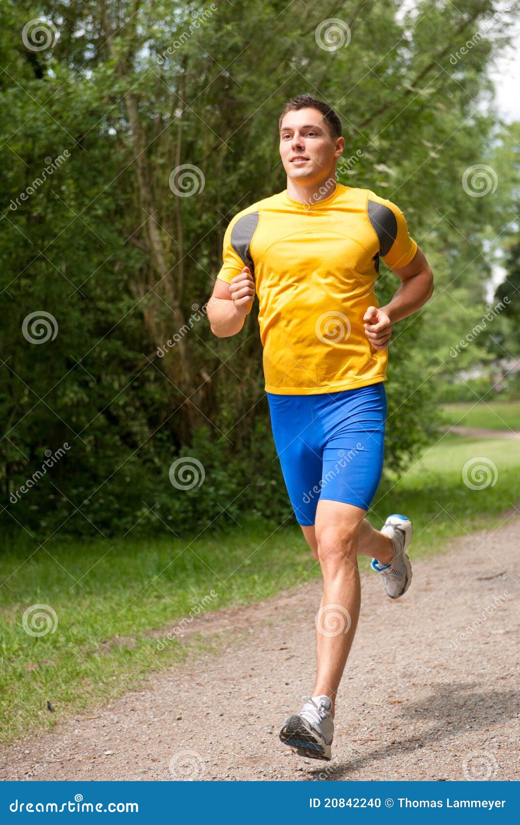 Young and happy jogger stock photo. Image of human, nature - 20842240
