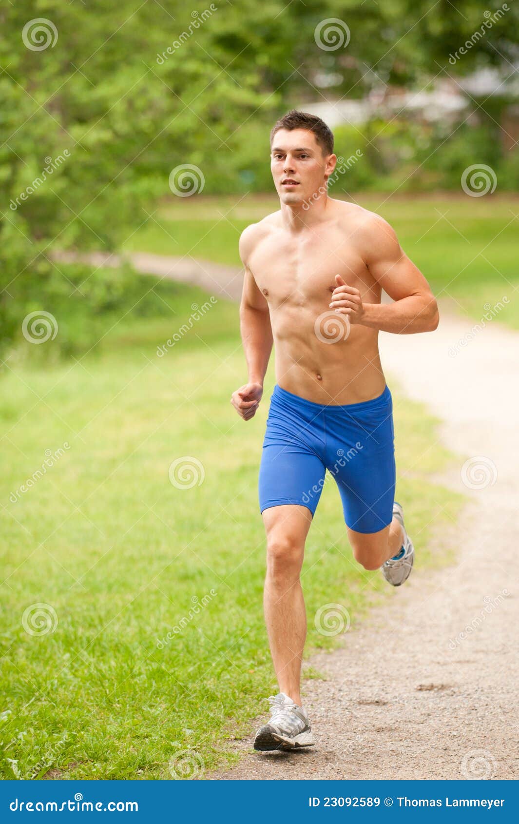 Young and happy jogger stock image. Image of action, outdoors - 23092589