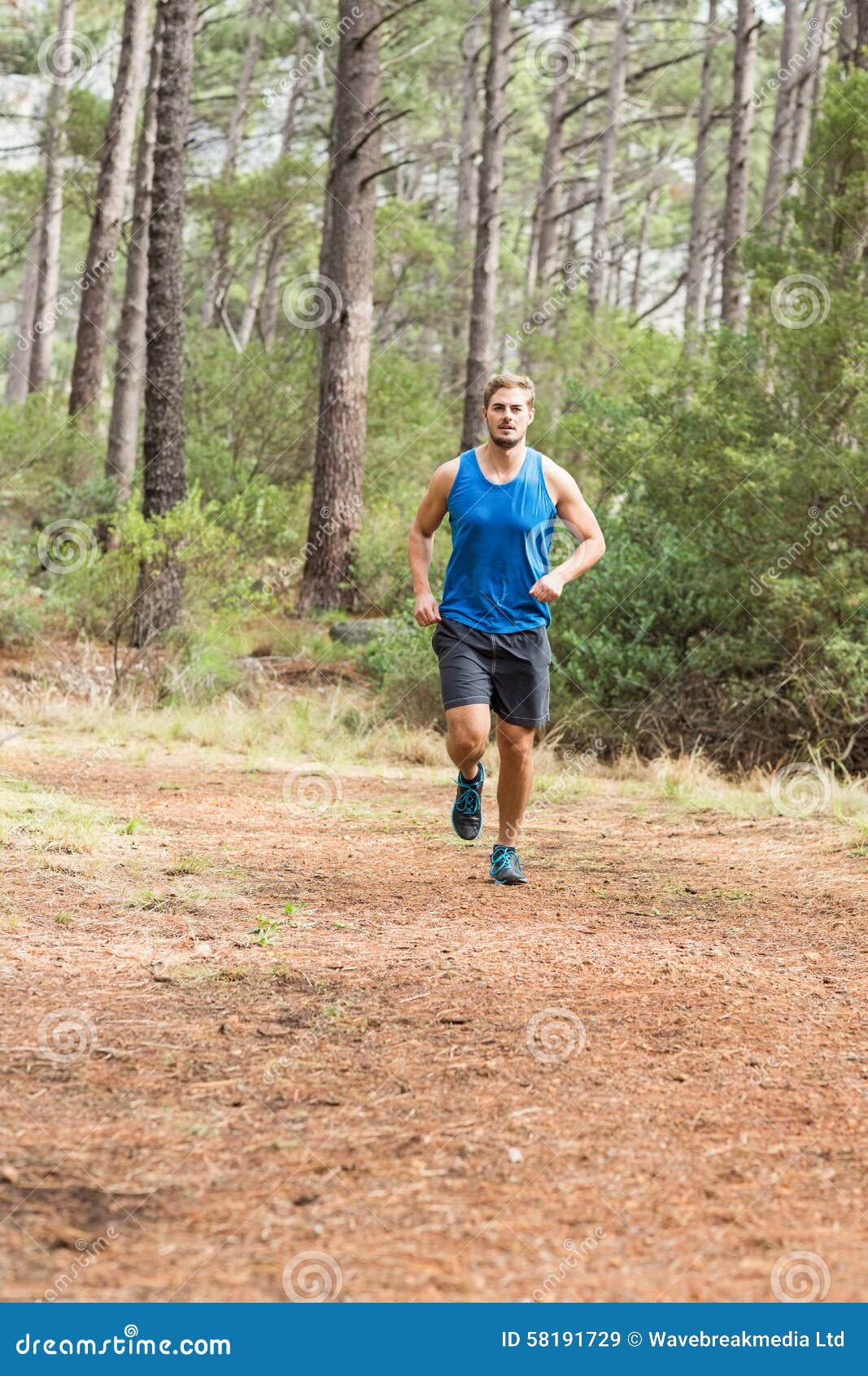 Young happy jogger running stock image. Image of equipment - 58191729