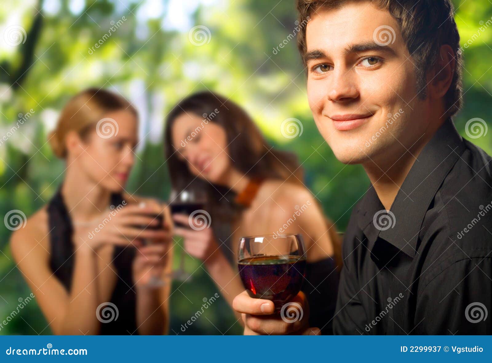 Young Happy Man Celebrating Stock Image - Image of smile, toast: 2299937
