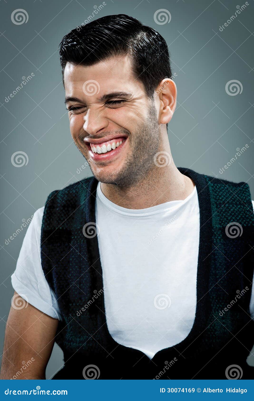 Young Happy Man stock image. Image of looking, front - 30074169