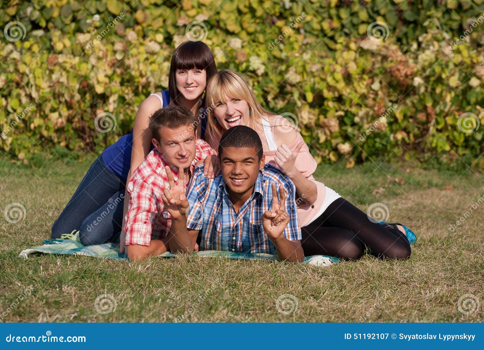Young happy people outdoor stock image. Image of outside - 51192107
