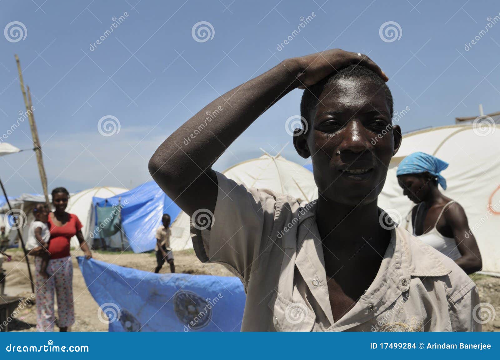 Young Hatian Adult. editorial stock image. Image of dump - 17499284